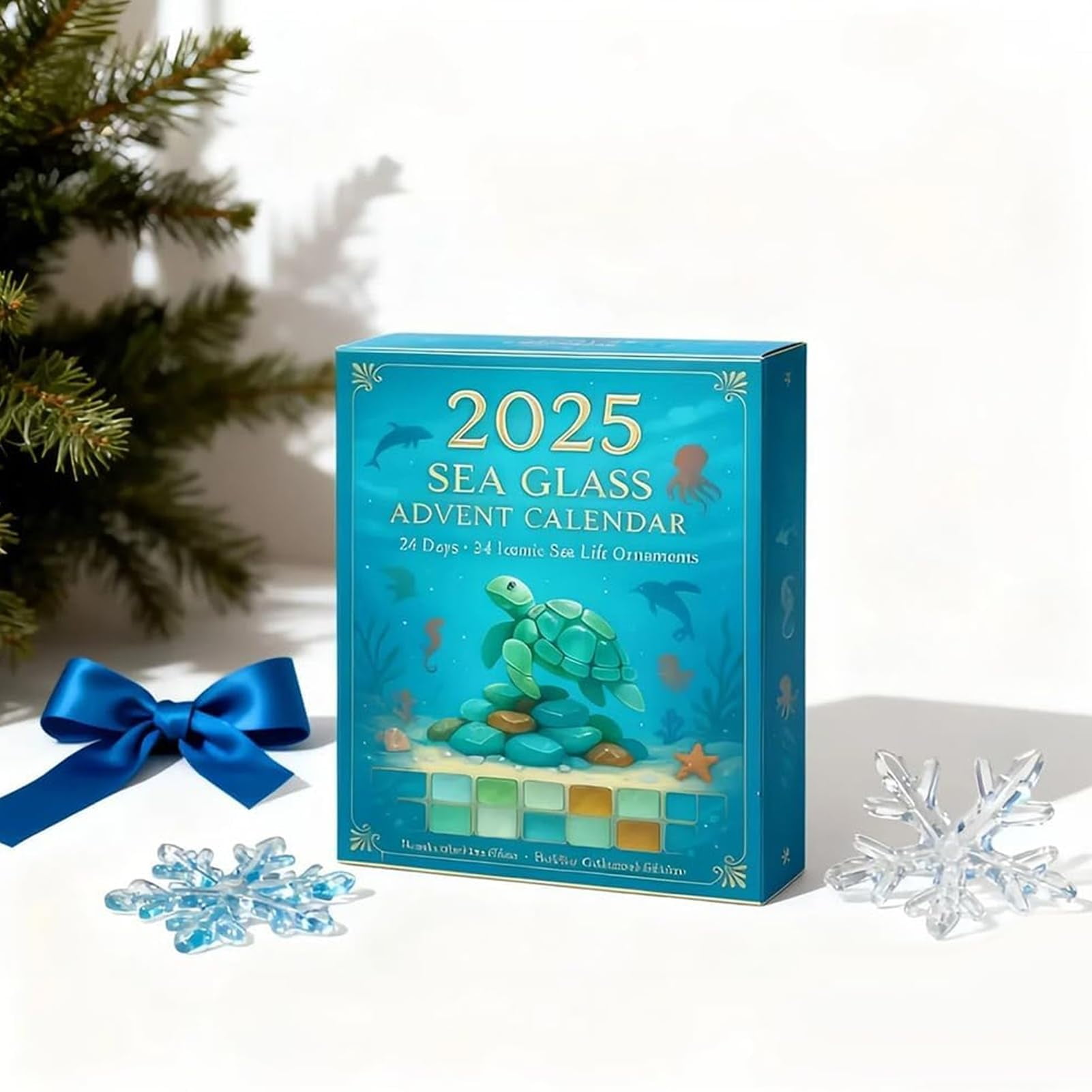 2025 Sea Glass Marine Life Advent Calendar, 24 Days Ocean-themed ...