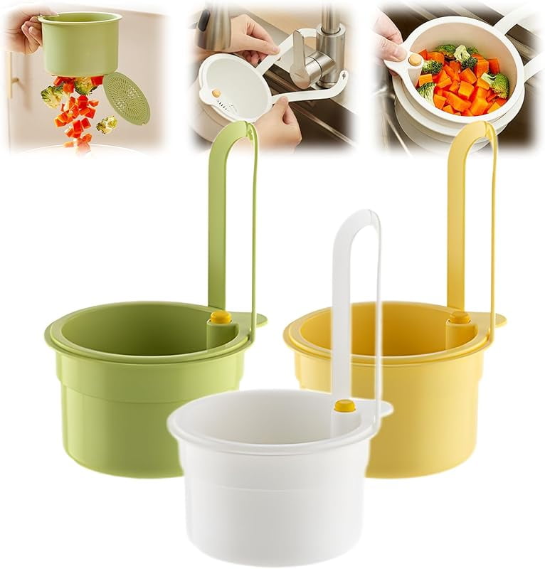 2025 Self-Cleaning Kitchen Sink Food Waste Catcher Faucet Hanging,Press ...