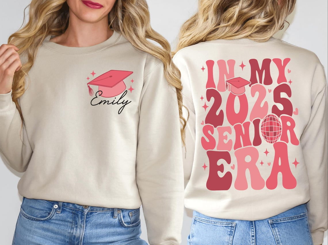 In My 2025 Senior Era Sweatshirt, School Graduation Shirt, Back To ...