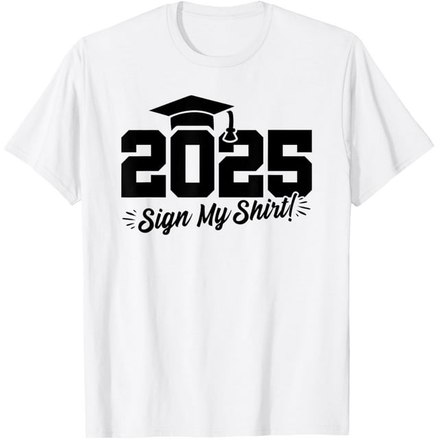 2025 Senior Graduation - Autograph Shirt - Class of 2025 T-Shirt ...
