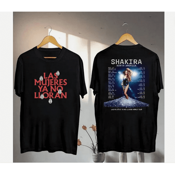 2025 Shakira Las Mujeres Ya No Lloran Tour T-Shirt, Shakira Fan Gift ...