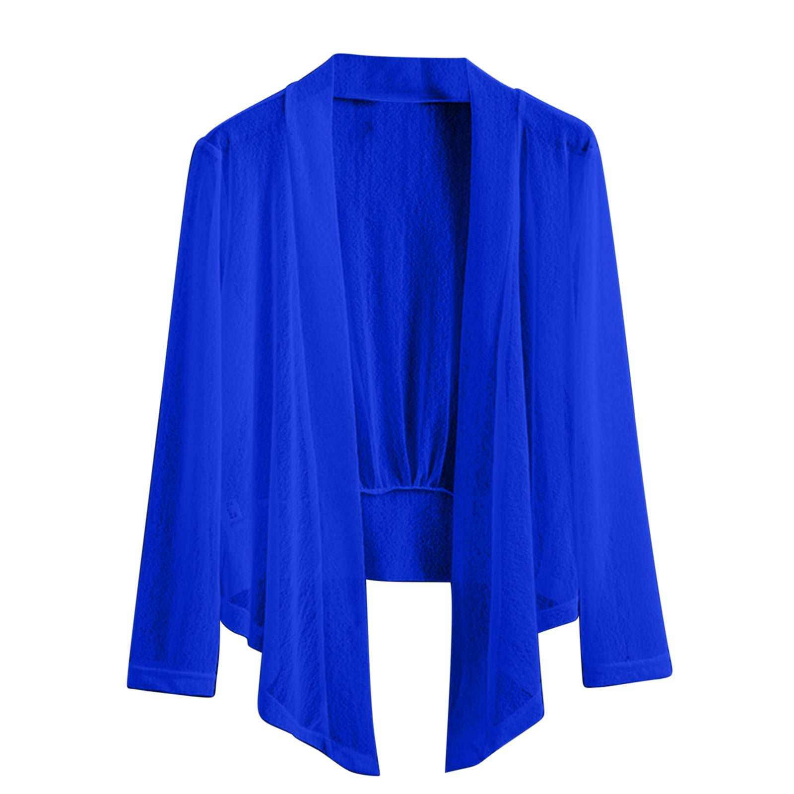 2025 Sheer Cardigans for Women Open Tie Front Long Sleeve Lightweight ...
