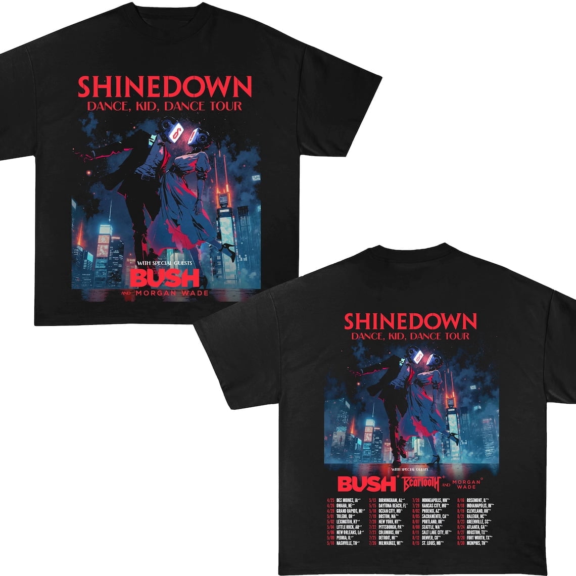 2025 Shinedown Dance Kid Dance Tour Band Logo Shirt, Shinedown Fan Gift ...
