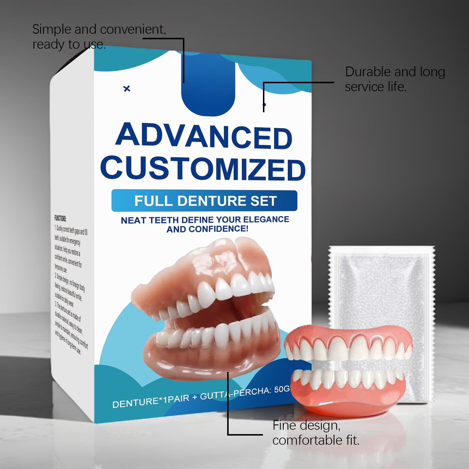 2025 Silicone Denture Sets Enhance The Beauty Of Smiles. Comfortable ...