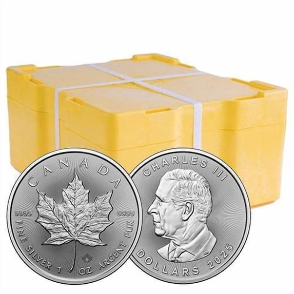 2025 Silver Maple Leaf Monster Box - 500 Coins (Sealed) - Walmart.com