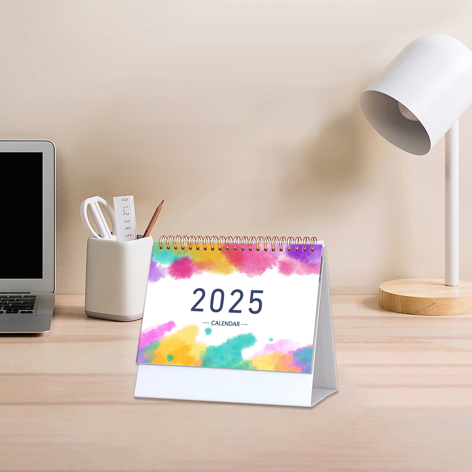 2025 Sketchy Desk Calendar with Memo Pad, Small Ornament Memorandum ...