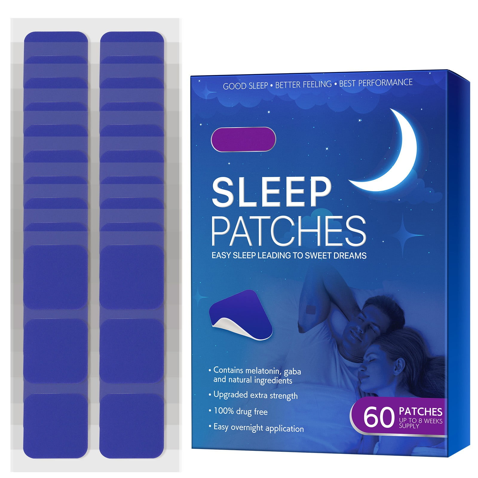 2025 Sleep Patches, 60 Pack Upgraded Deep Sleep Patches for Adults, All ...