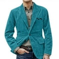 2025 Slim Fit Corduroy Blazer for Men Vintage Casual 3 Button Plaid ...