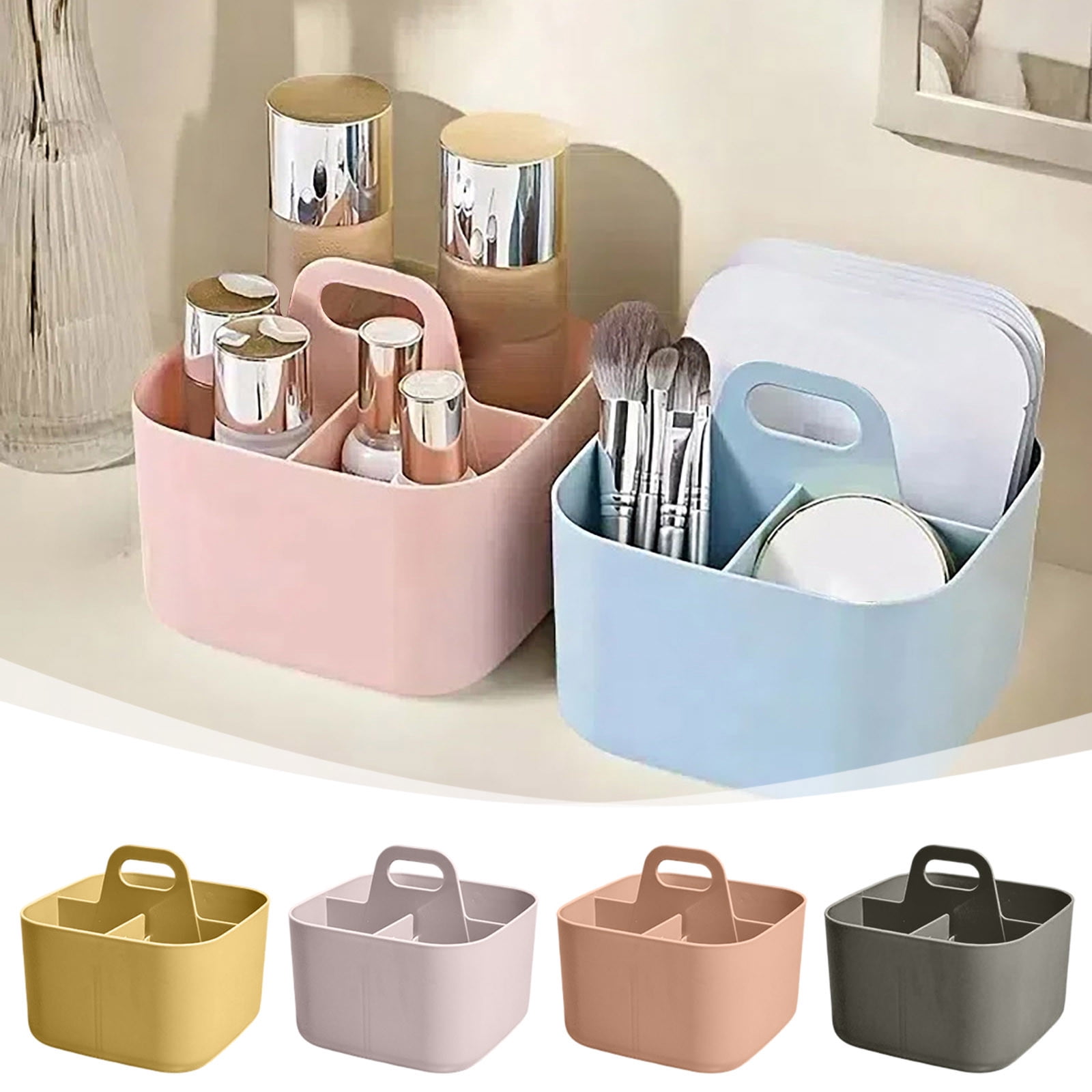 2025 Small Multiuse Caddy Organizer With Handle Stackable Desk ...
