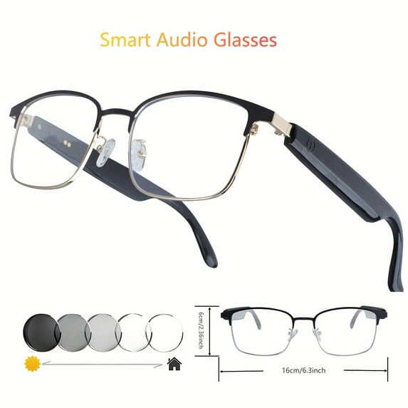 2025 Smart Audio Glasses, Auto-Dimming & Auto-Focusing, Anti-Blue Light ...
