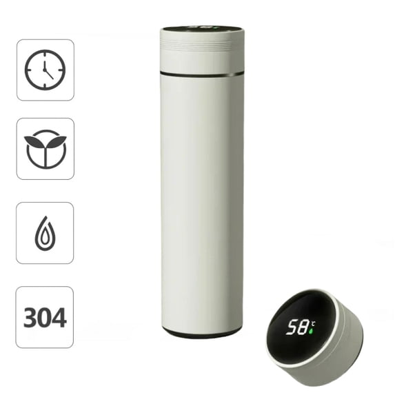 2025 Smart Display 304 Stainless Steel Thermos Cup Vacuum Water Cup for ...