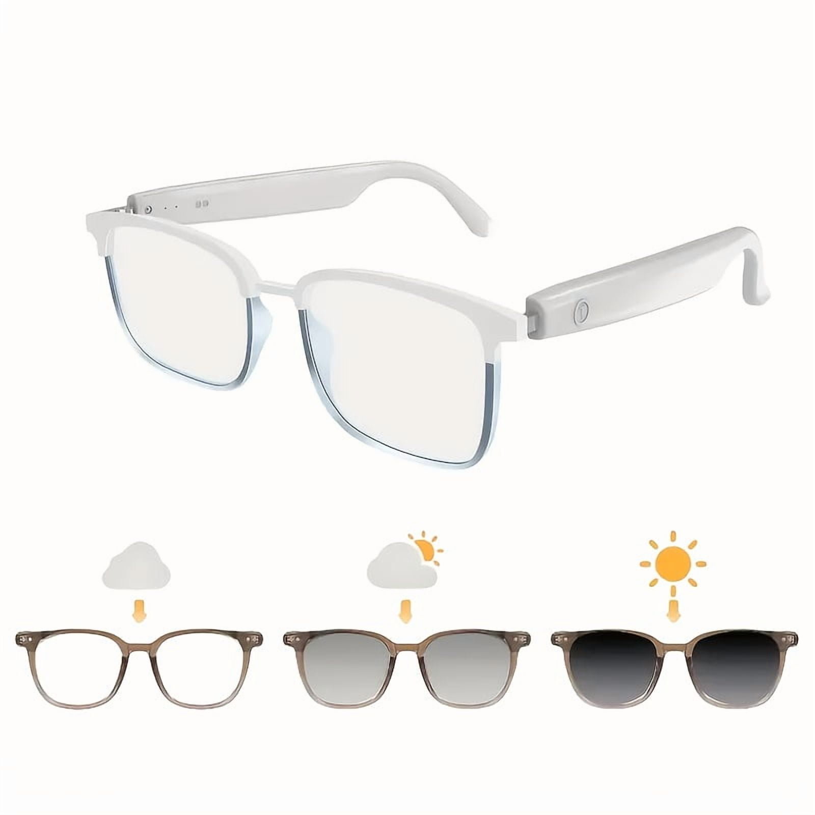 2025 Wireless Smart Glasses, Auto-Dimming, Touch Control, HD Audio ...