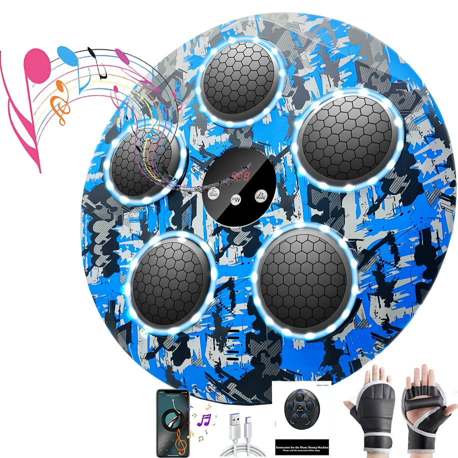 2025 Smart Music Boxing Machine - LED, Plays Phone Music, Includes ...