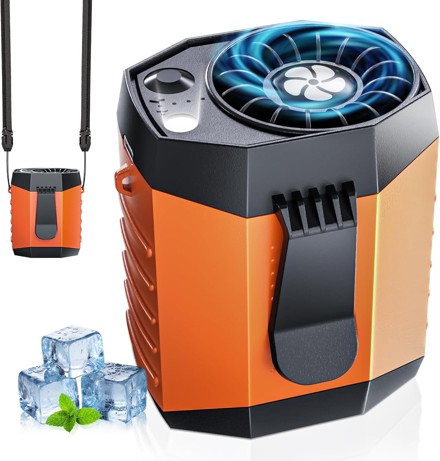 2025 Smart Portable Rechargeable Fan with LED Light & 25H Runtime, 4 ...