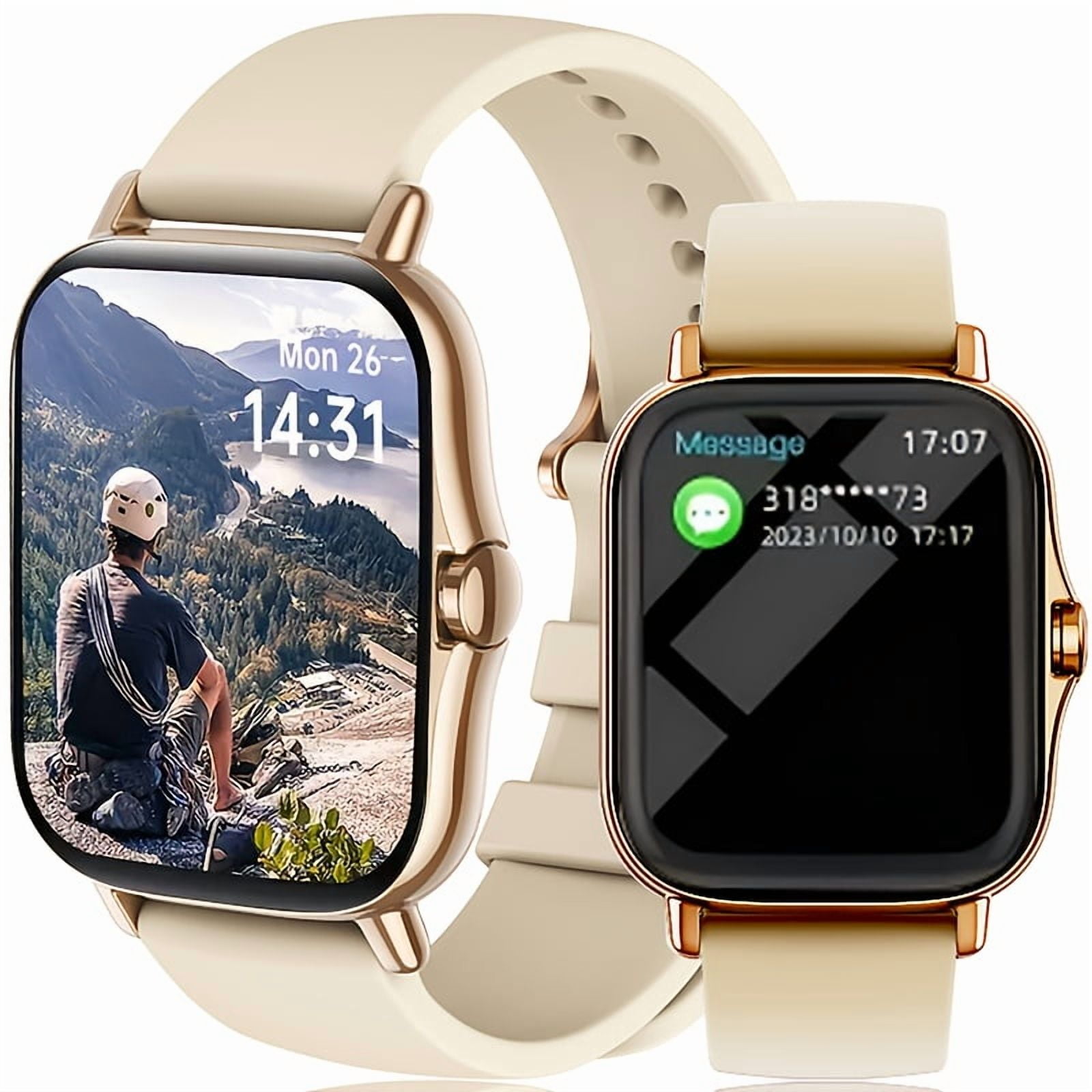 2025 Smart Watch with iOS/Android Compatibility, 5.2, Multi-Language, Call/SMS Alerts, App ...