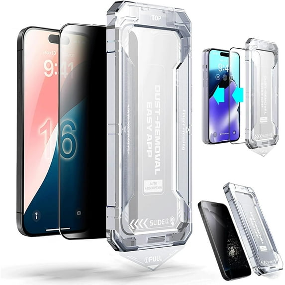 2025 SmoothShield 2 Packs – Tempered Glass Screen Protector with Anti ...