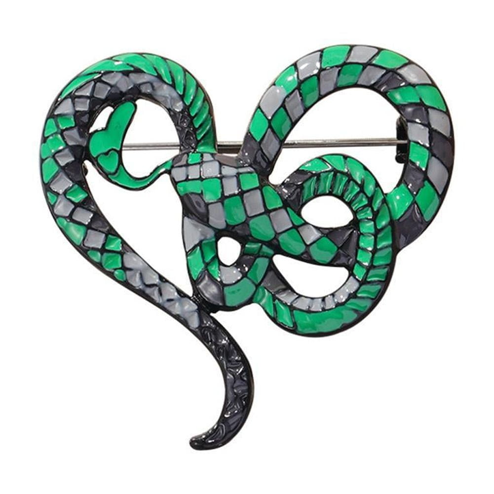 2025-Snake Brooch For Female Niche Retro Animal Snake Clothing ...