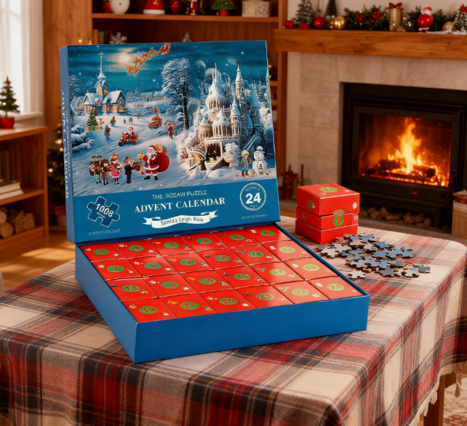 2025 Snow House Jigsaw Advent Calendar (1008 Pcs) – Xmas Family Game ...
