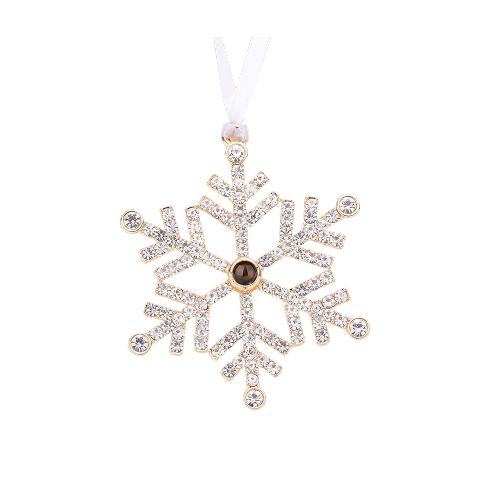2025 Snowflake Christmas Ornaments - Metal Snowflakes for Tree Decor ...