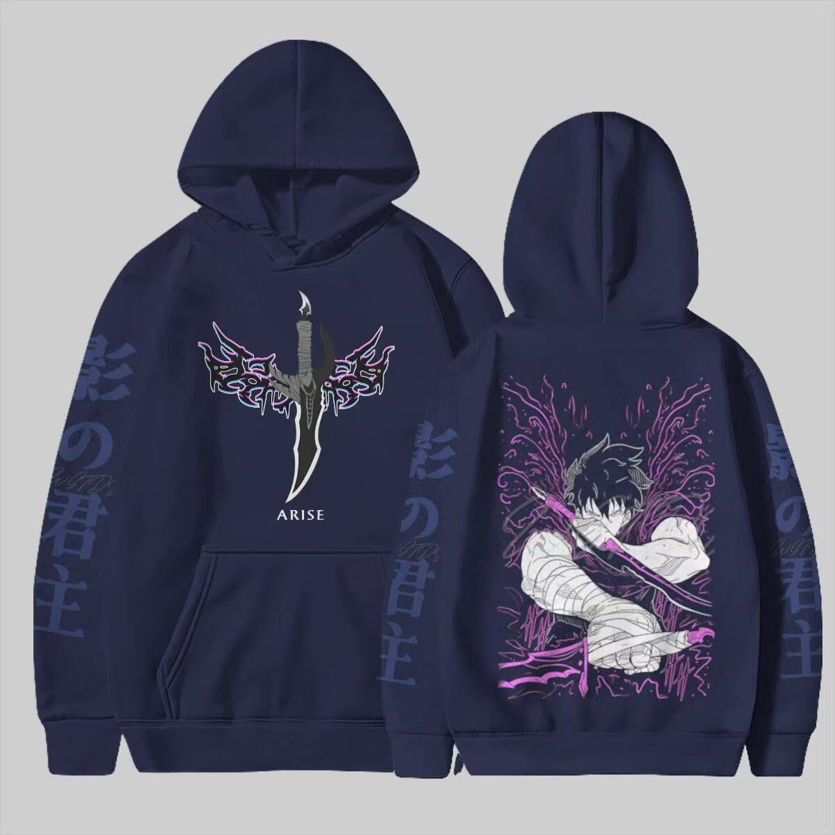 2025 Solo Leveling Anime Hoodie cool and flashy street fightting Man ...