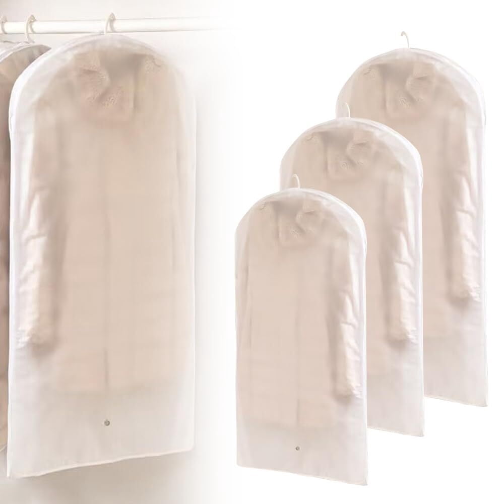 2025 Space Saving Hanging Garment Bag with Self Compression Zipper ...
