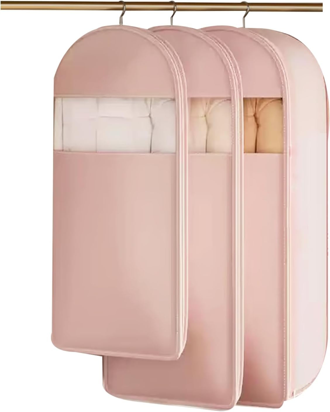 2025 Space Saving Hanging Garment Bag With Self Compression Zipper ...