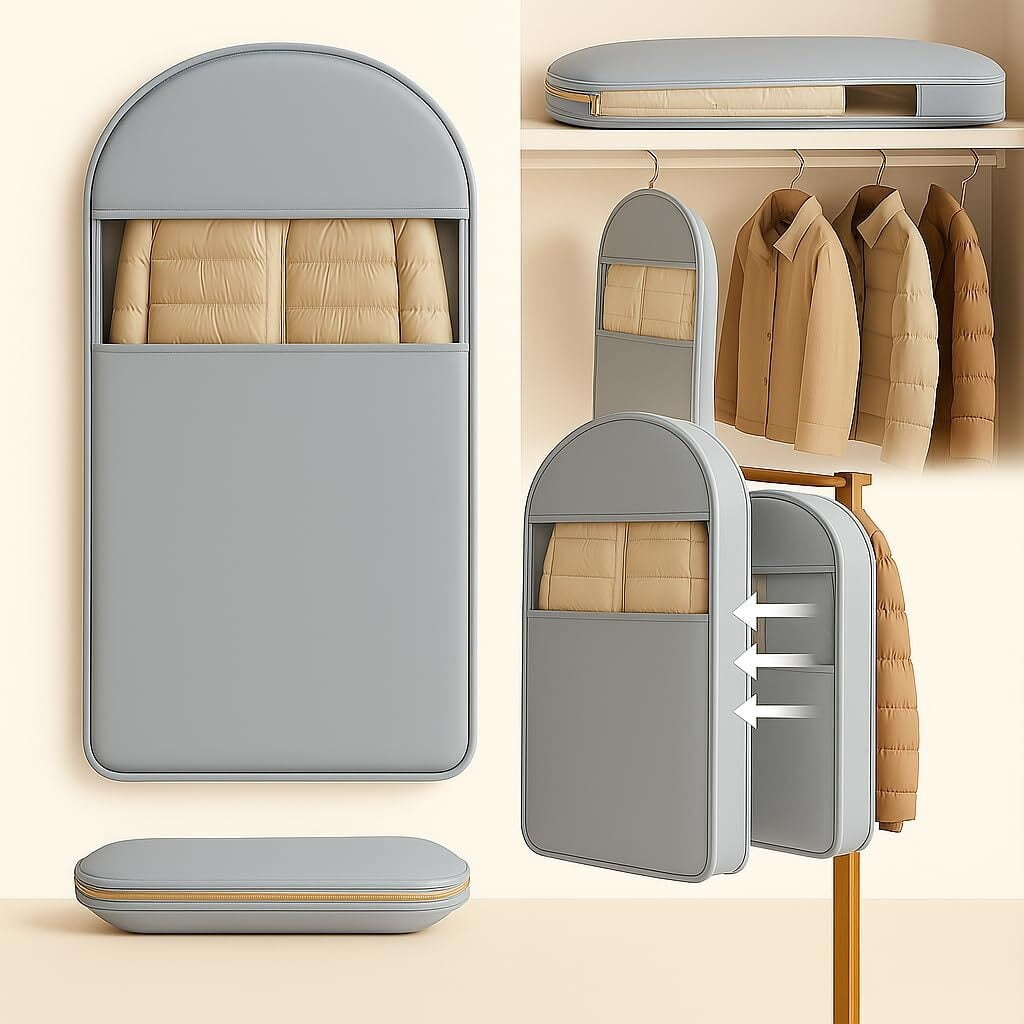 2025 Space Saving Hanging Garment Bag with Self Compression Zipper ...