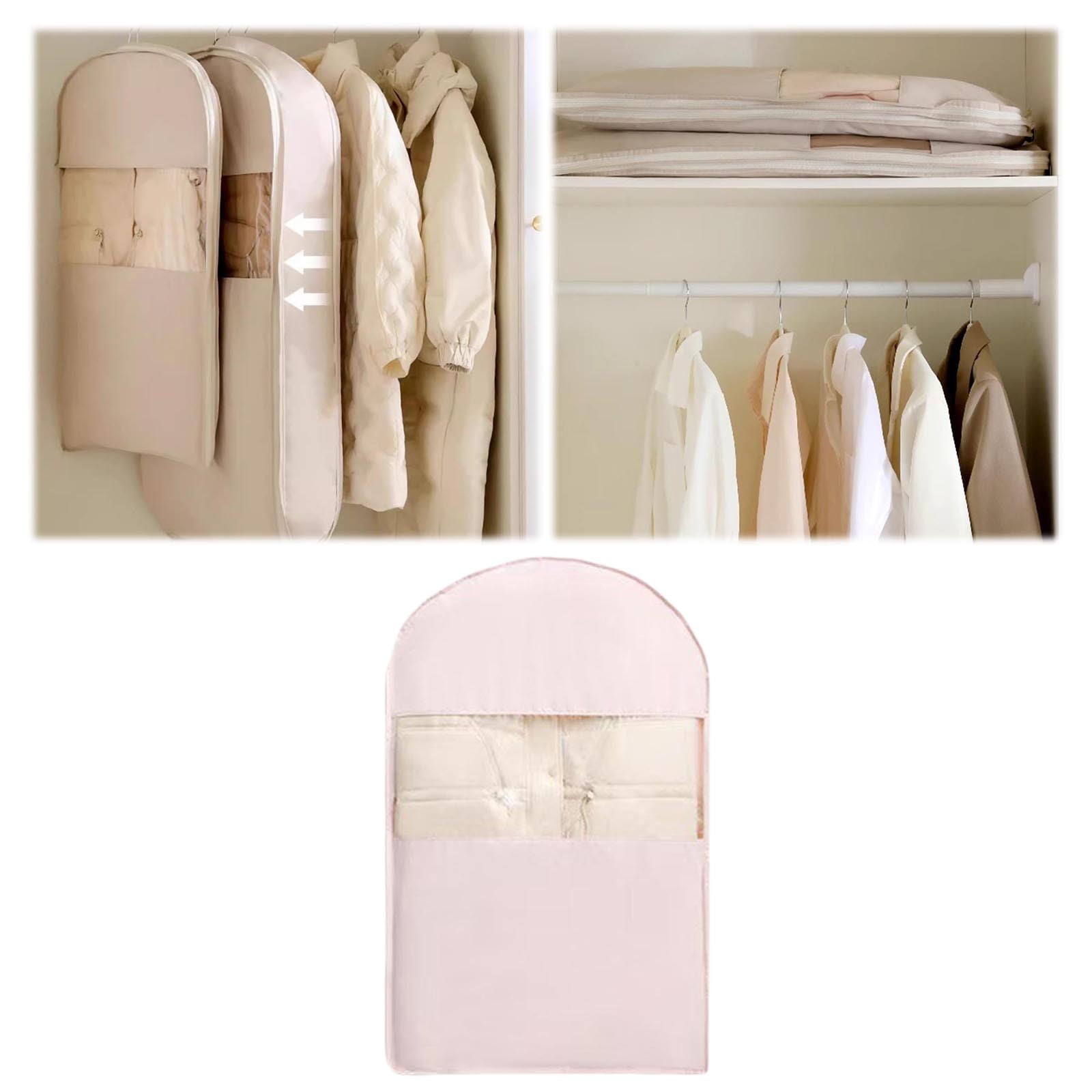 2025 Space Saving Hanging Garment Bag with Self-Compression Zipper ...