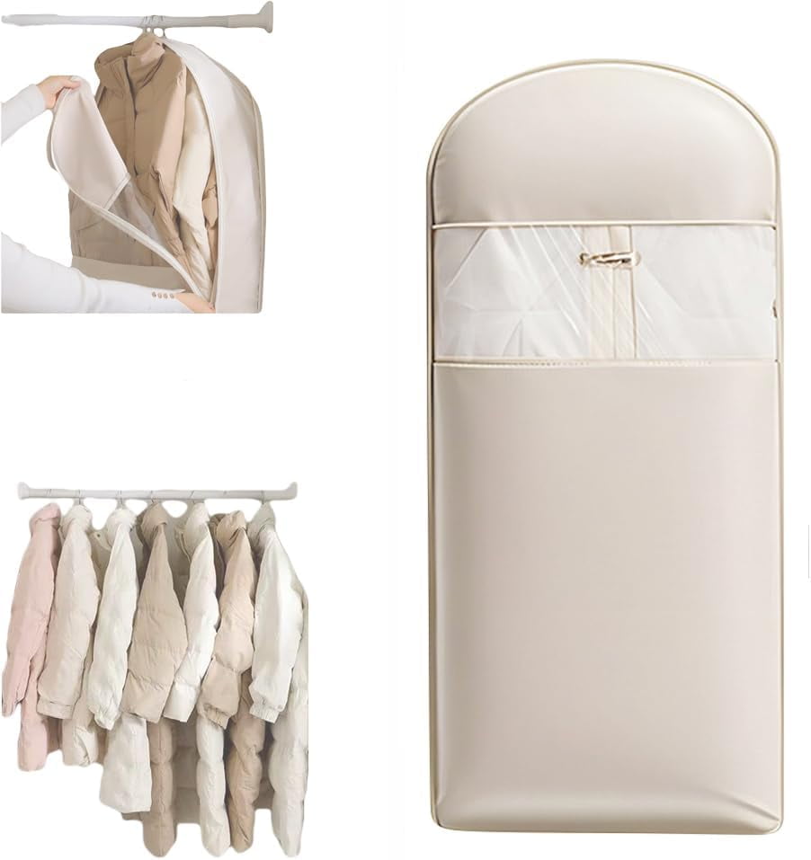 2025 Space Saving Hanging Garment Bag with Self Compression Zipper ...