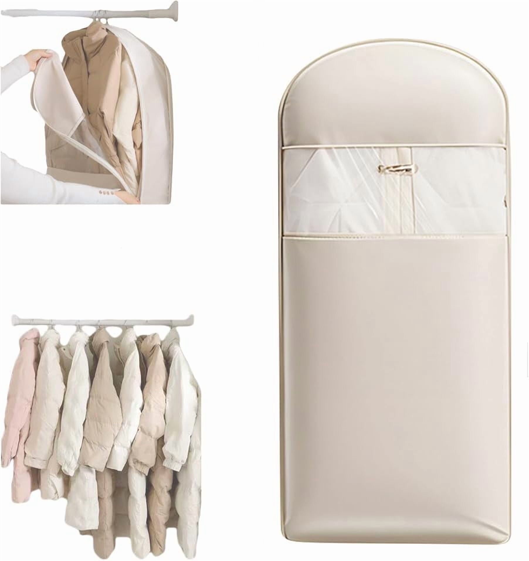 2025 Space Saving Hanging Garment Bag with Self Compression Zipper ...