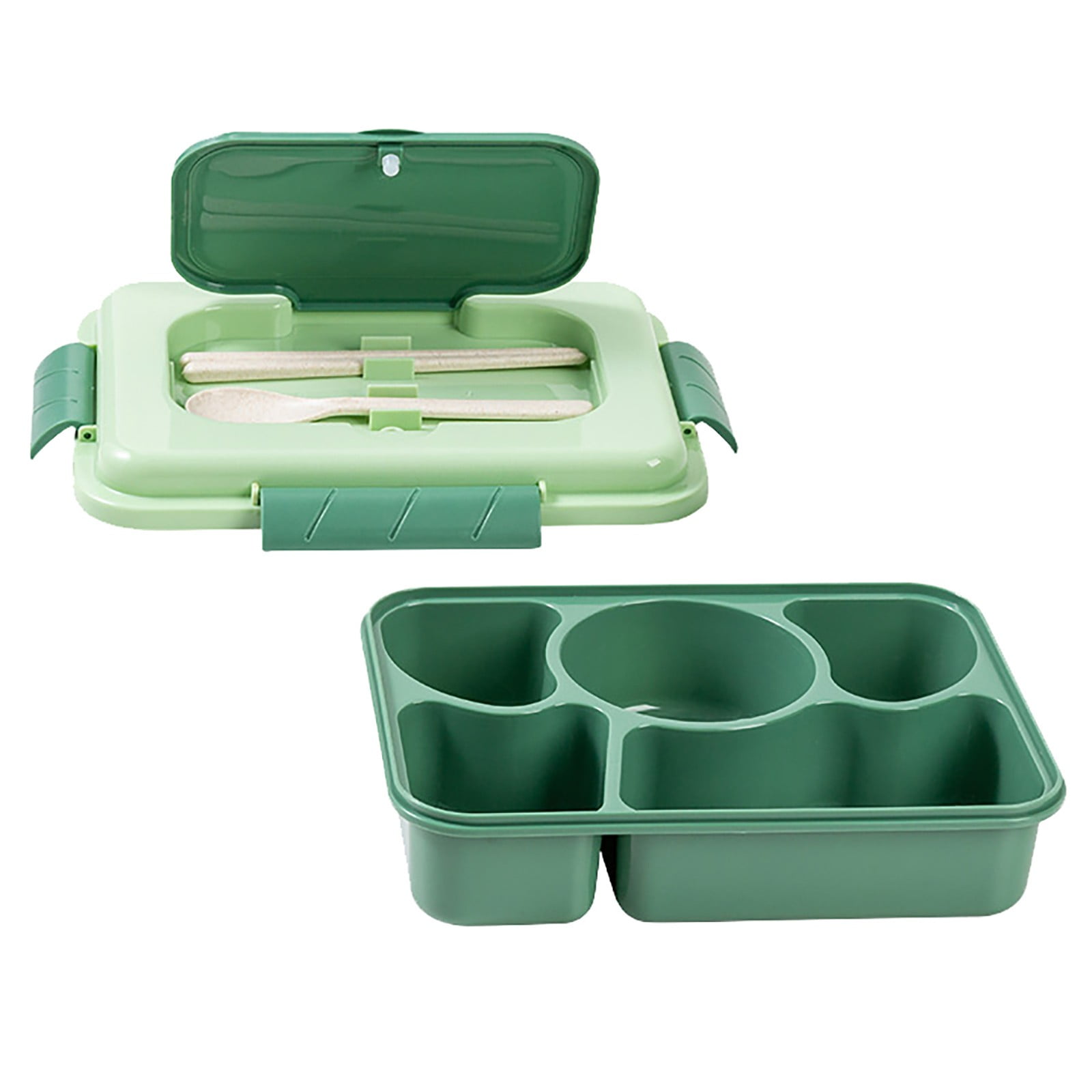 2025 Special Deals! NEGJ Divided Plastic Lunch Box Students Large ...