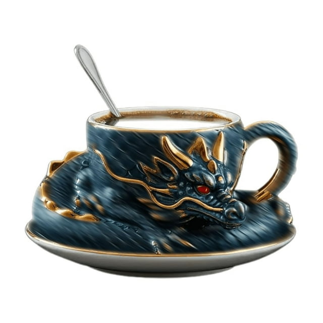 2025 Special Deals! NEGJ Dragon Shaped Coffee Cup Creative Dragon ...