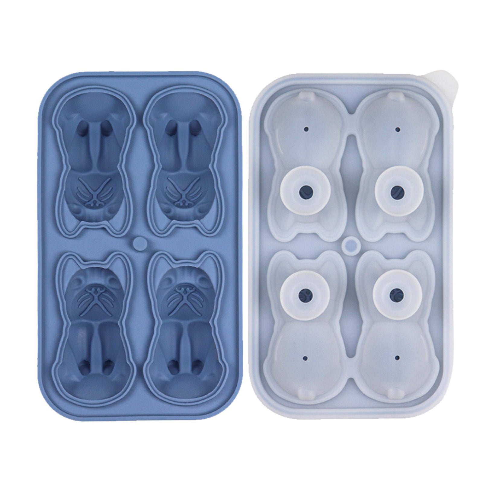 2025 Special Deals! NEGJ New Food Grade Silicone Quadruple Ice Grid Ice ...