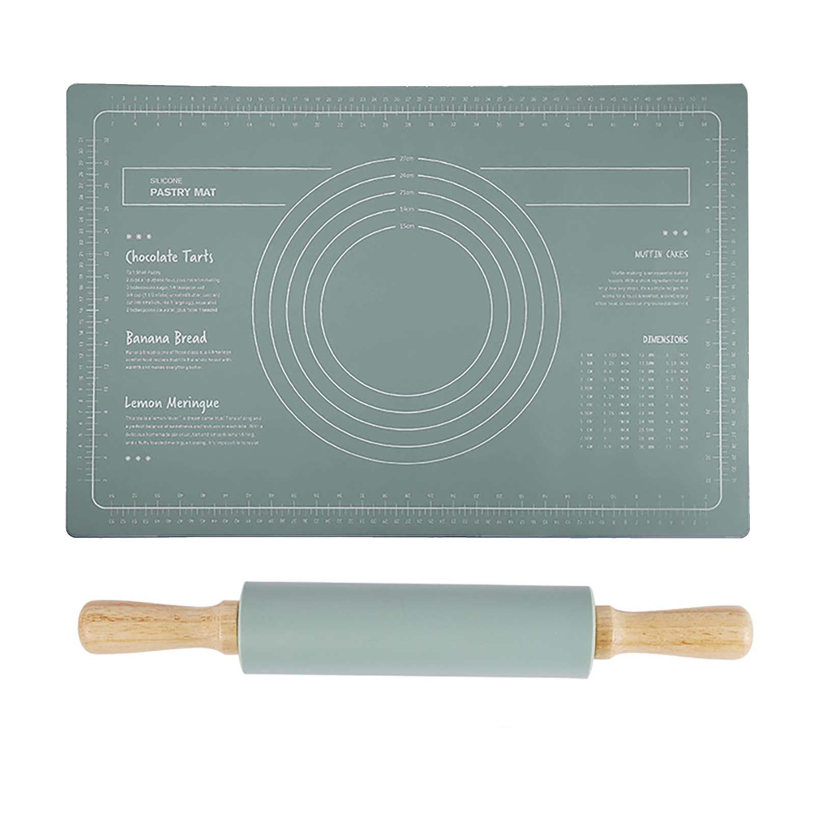 2025 Special Deals! NEGJ Rolling Pin Mat Large Long Silicone Nonstick ...