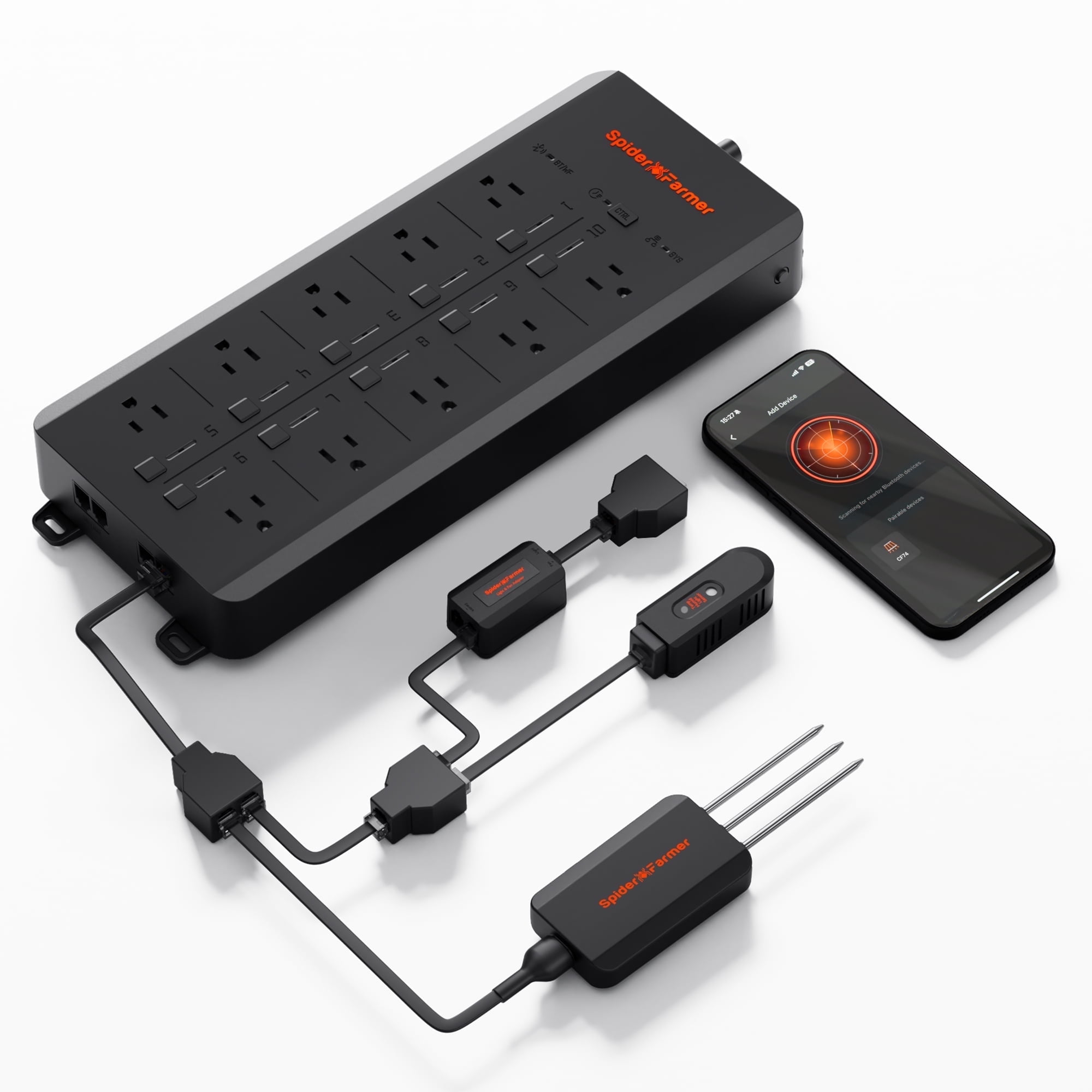 2025 Spider Farmer Genius Grow System AC10 Power Strip Kit App-Based ...