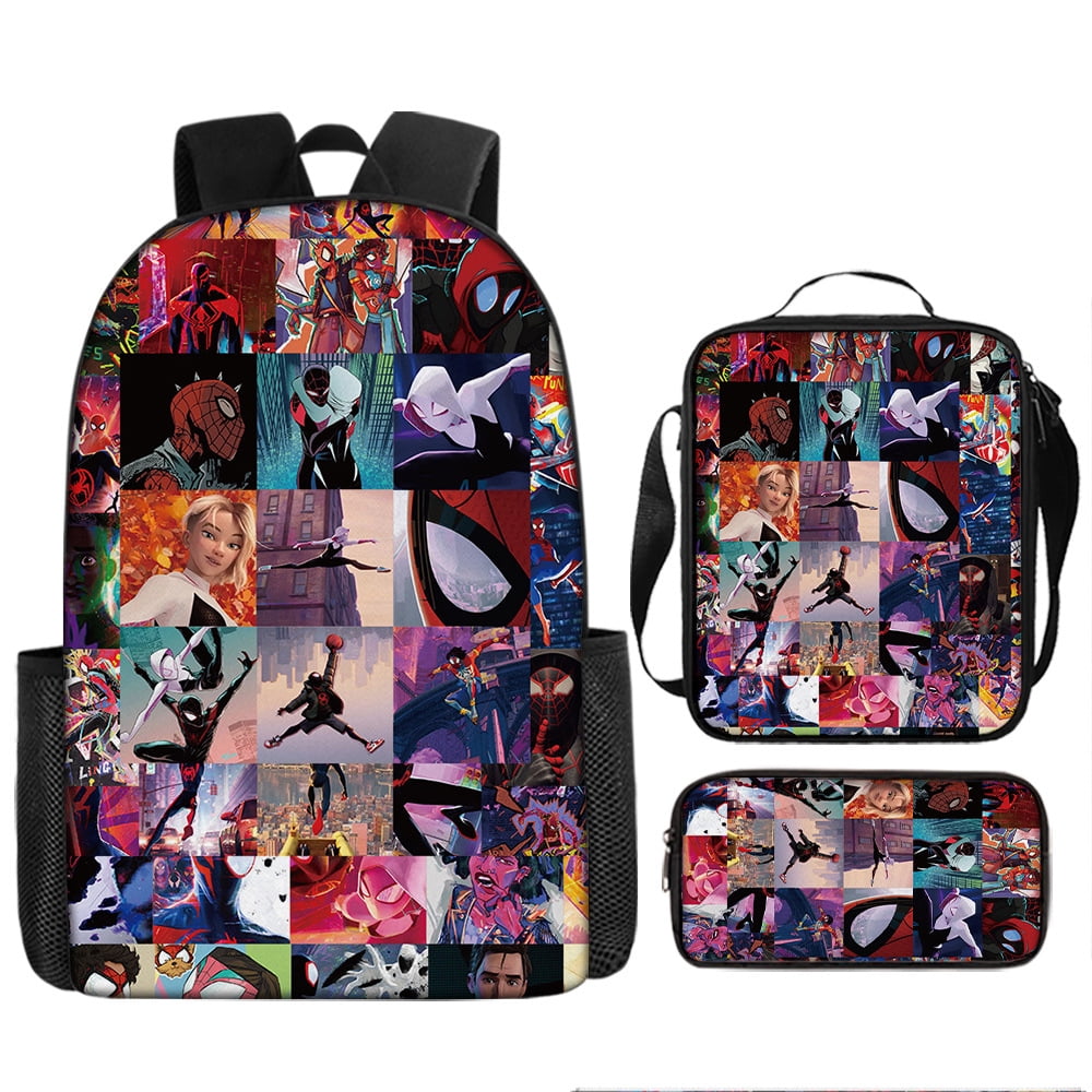 2025 Spider Hero Man School Backpack,16.5 Inch Super Hero Back to ...