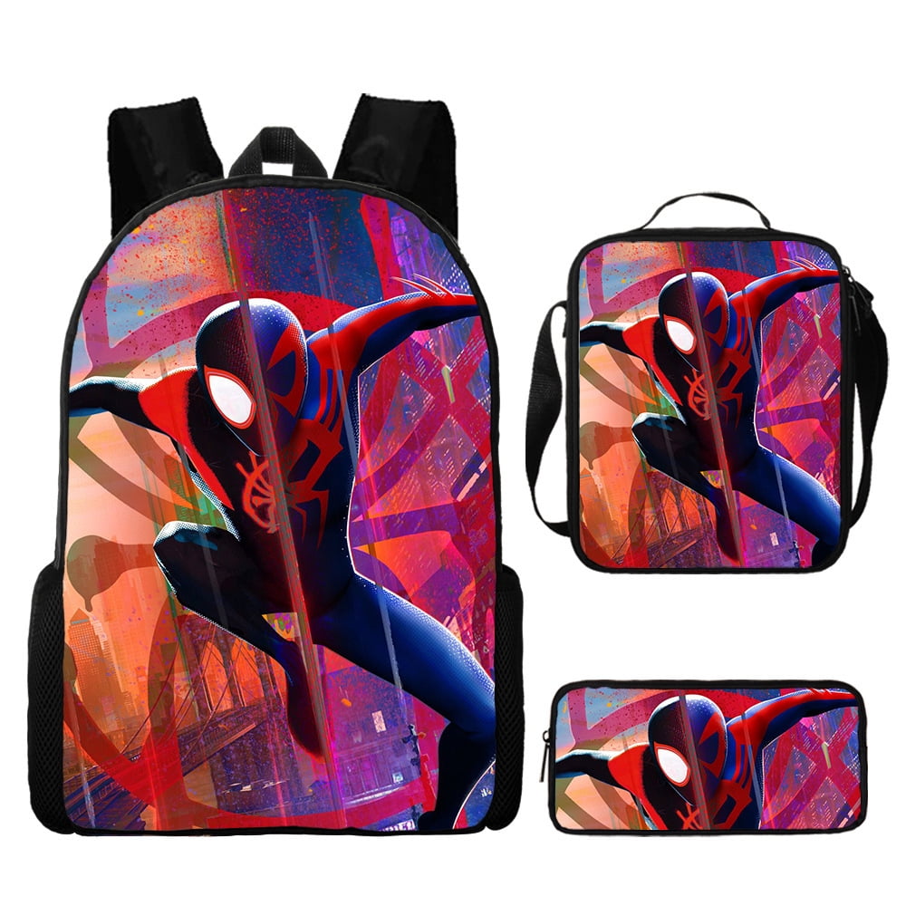2025 Spider Hero Man School Backpack,16.5 Inch Super Hero Back to ...