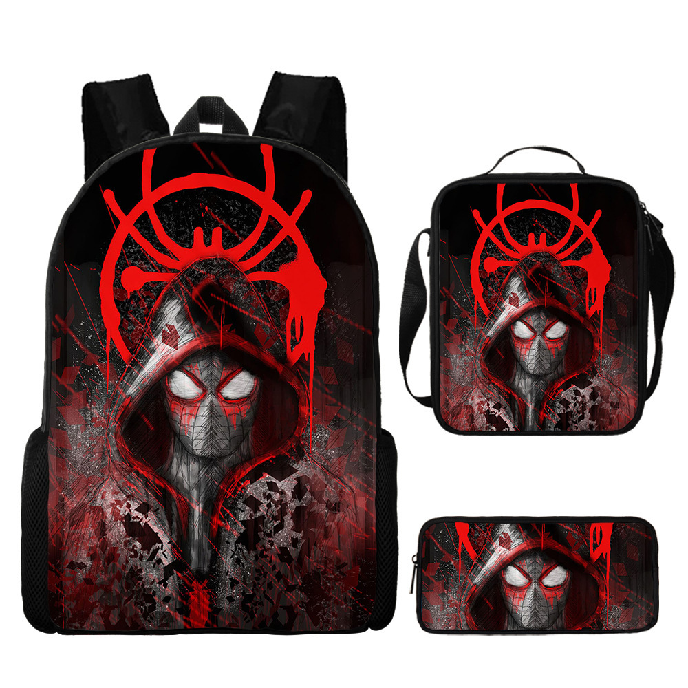 2025 Spider Hero Man School Backpack,16.5 Inch Super Hero Back to ...