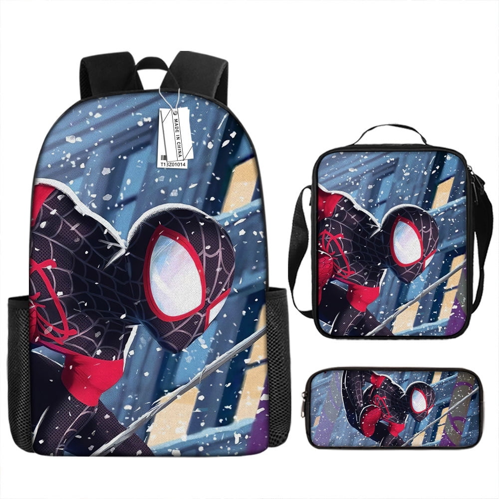 2025 Spider Hero Man School Backpack,16 Inch 3 Pcs Super Hero Back to ...