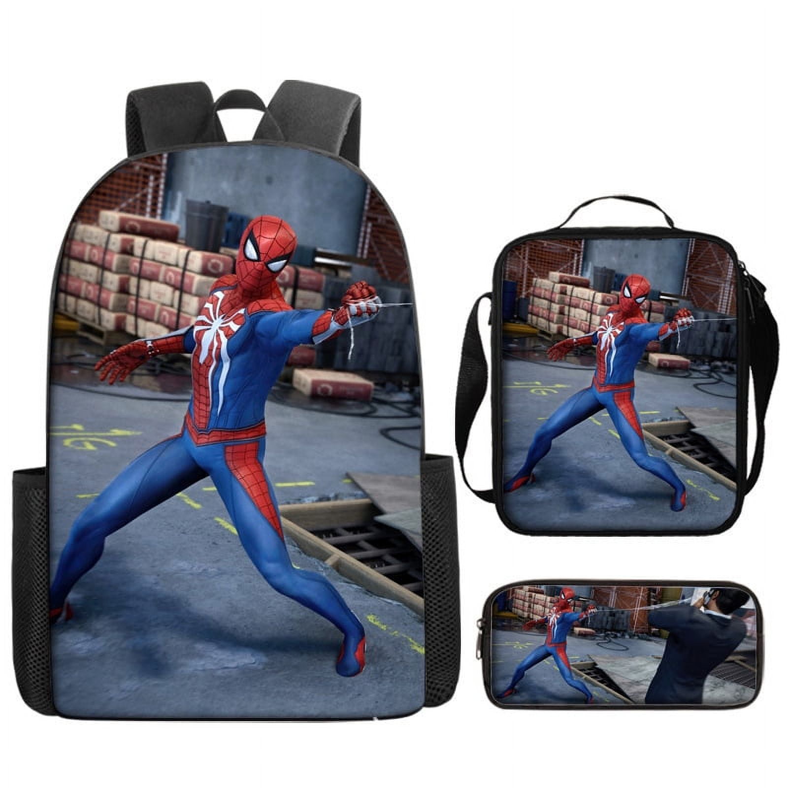 2025 Spider Hero Man School Backpack, 9 Inch Super Hero Back to School ...