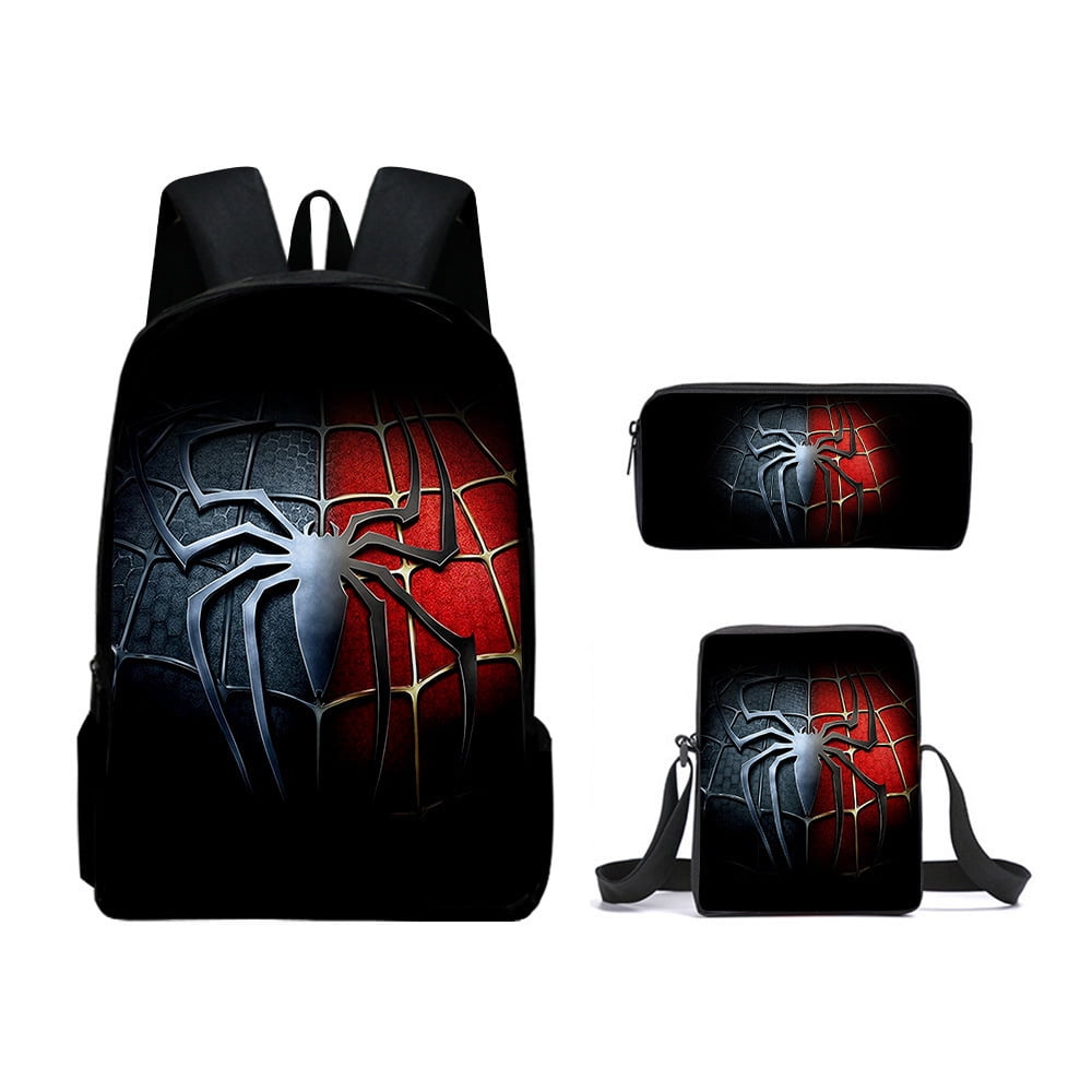 2025 Spider Hero Man School Backpack, 9 Inch Super Hero Back to School ...