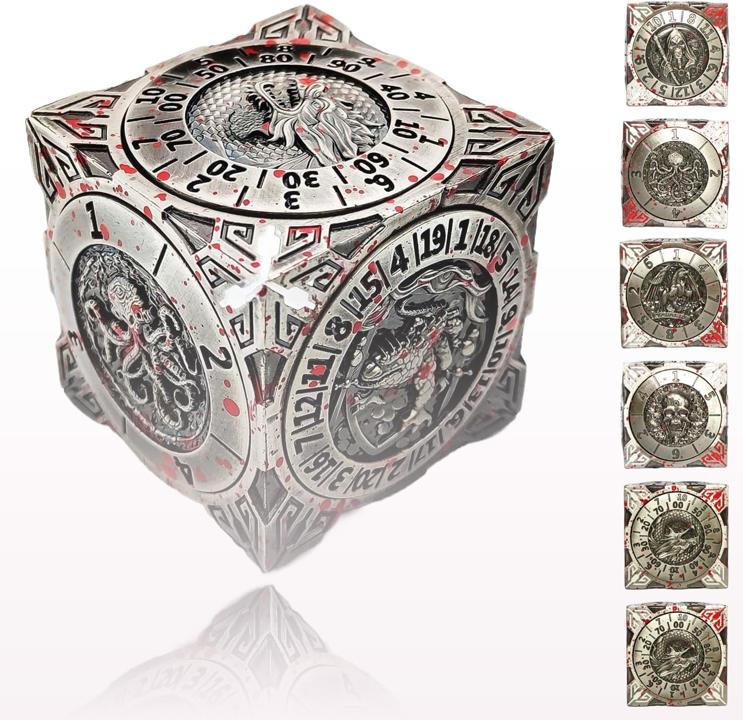 2025 Spinner DND Dice 6 Sided Spinner DND Dice - Metal 7-in-1 Cool Role ...
