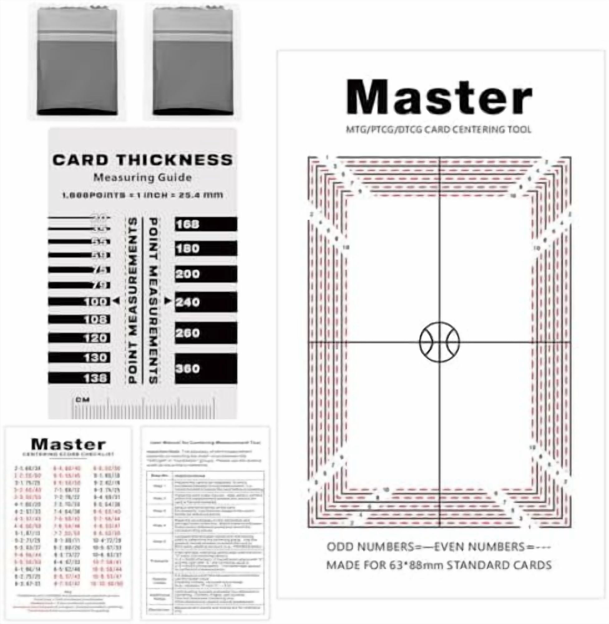 2025 Sports Card Grading Tool Kit - PSA/BGS Certified Centering Tool ...