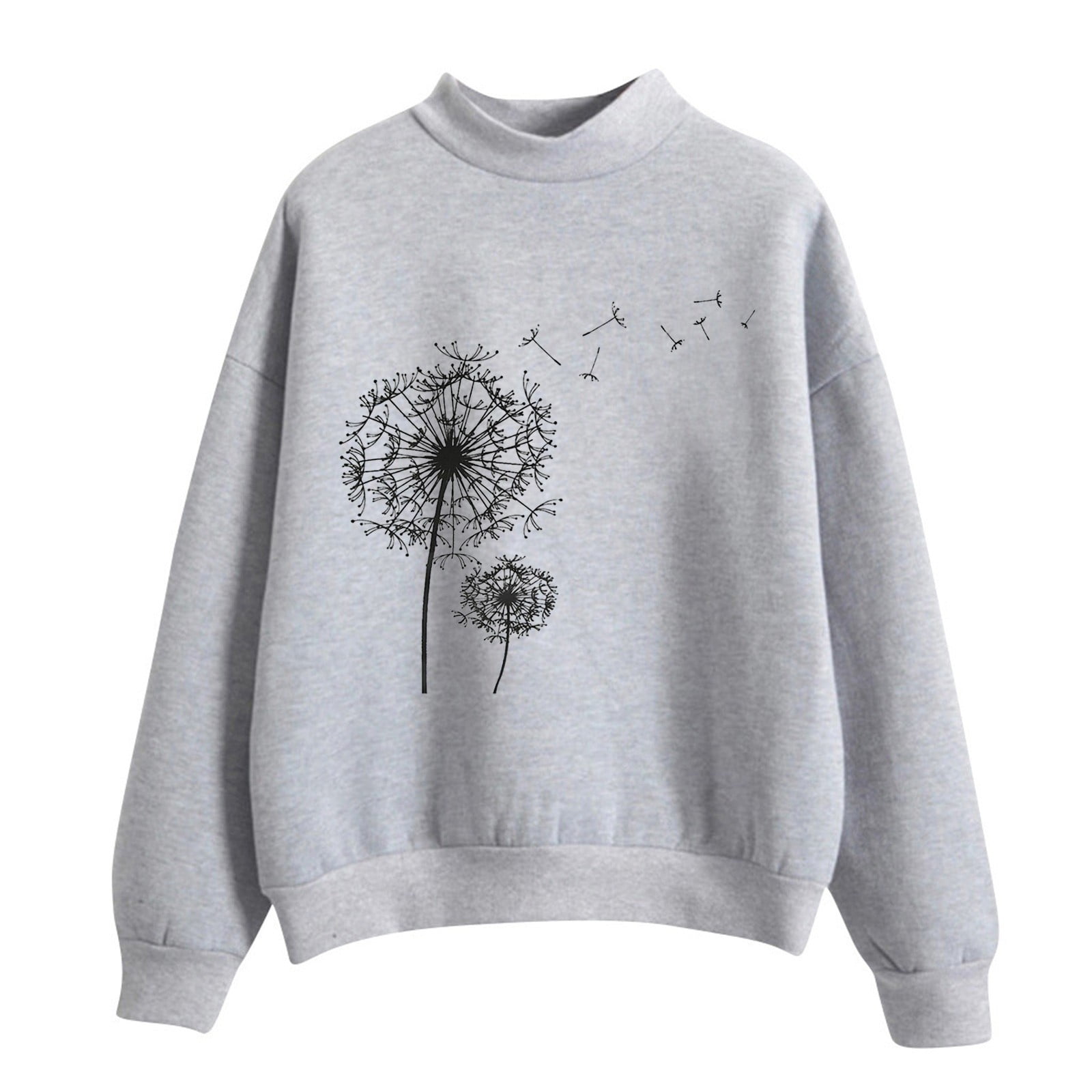 2025 Spring Hoodie Grey Hoodie Long Sleeves V-Neck Sweater Dress Solid ...