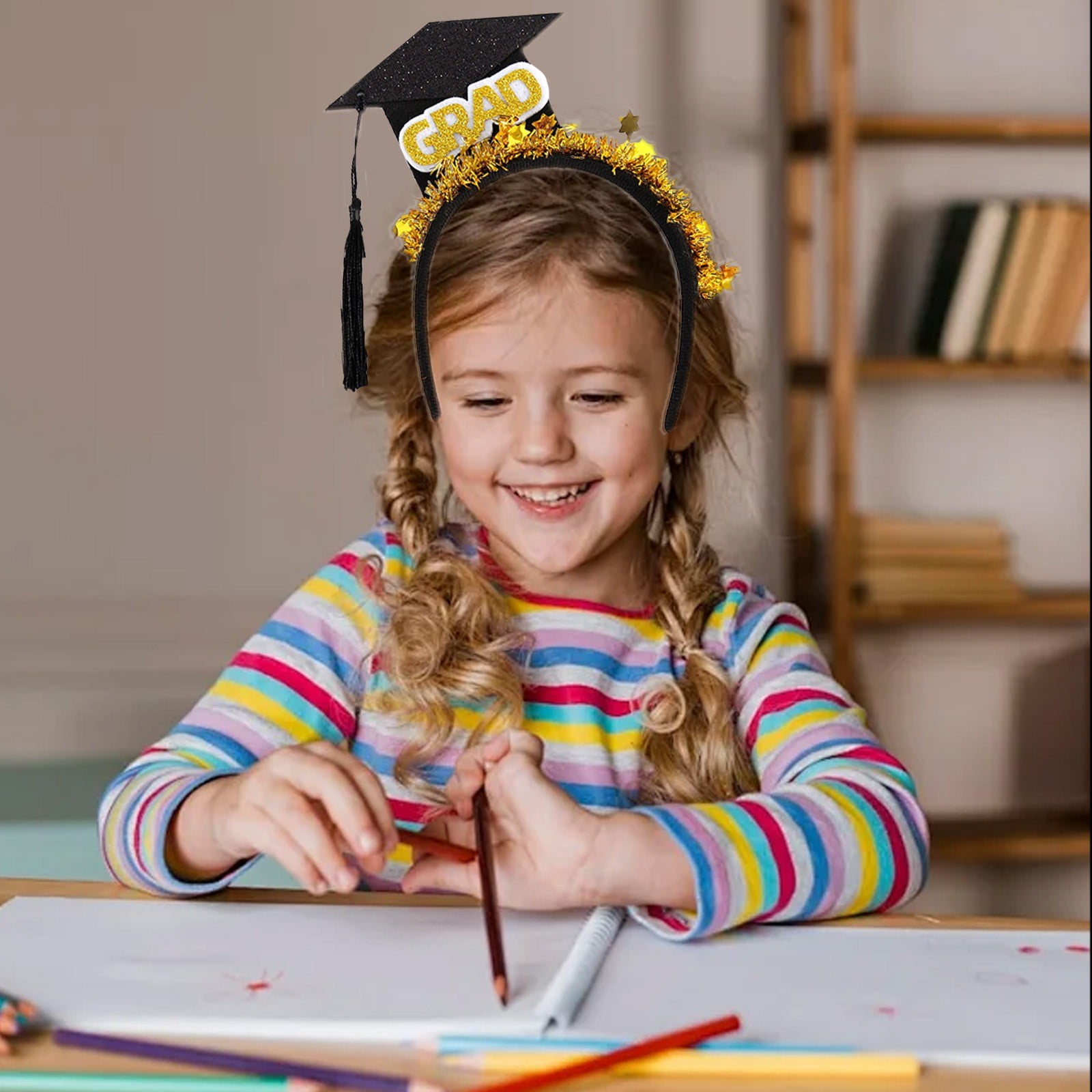 2025 Spring Sales! Barrettes, Congrats Grad Graduation Cap Headband ...