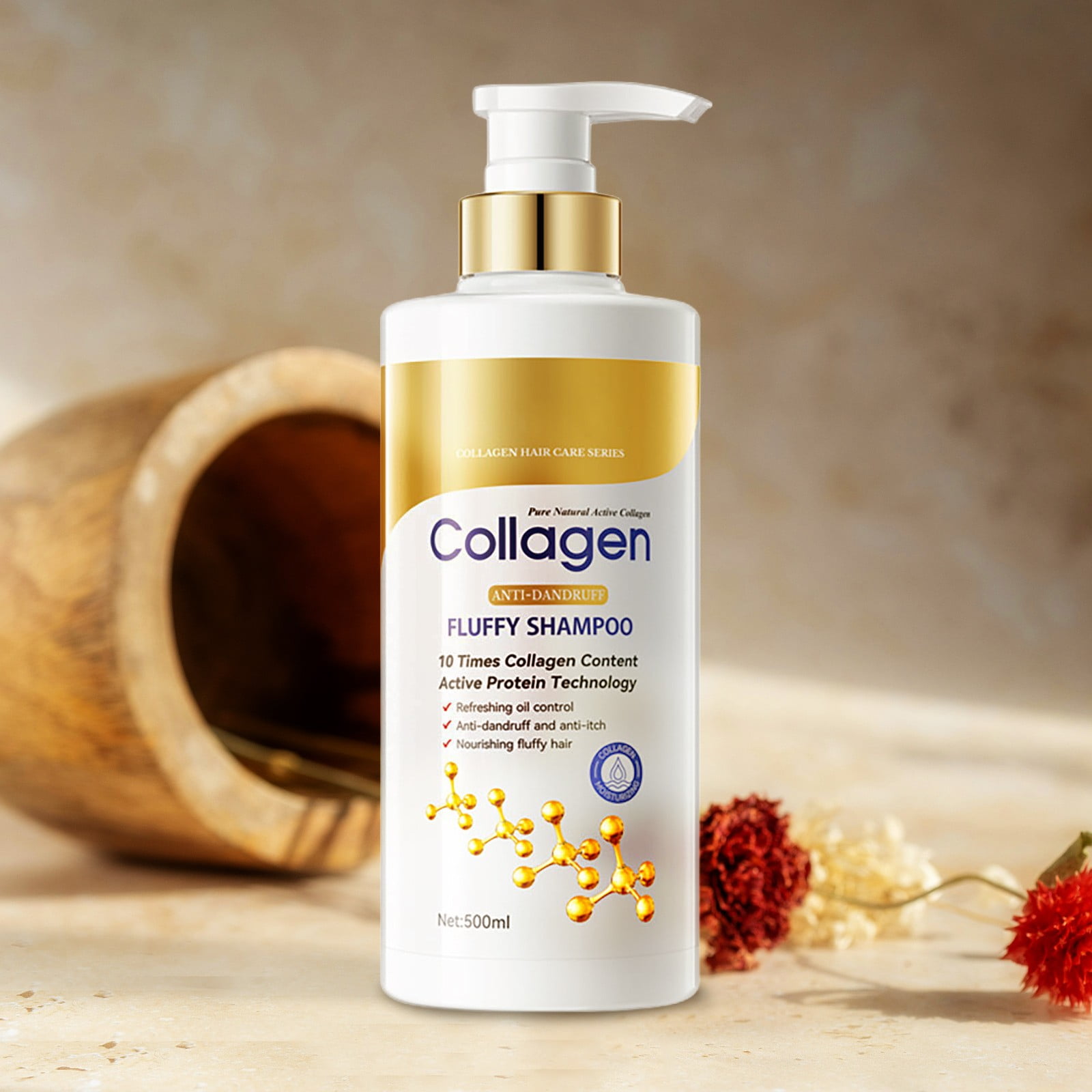 2025 Spring Sales! HairCare, Collagen Shampoo Conditioner Body Wash 500ML Household Wash And ...