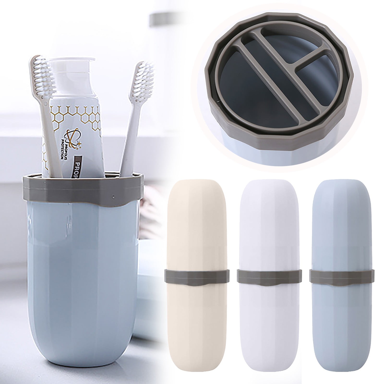 2025 Spring Sales! ManualToothbrushes, Portable Travel Toothbrush Case ...
