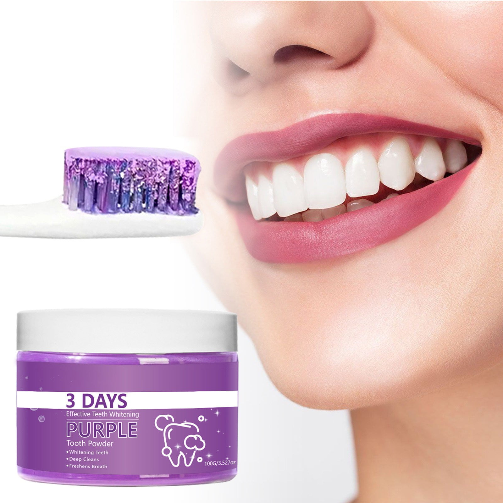 2025 Spring Sales! Other, Purple Teeth Teeth Powder Grape & Mint Flavor ...