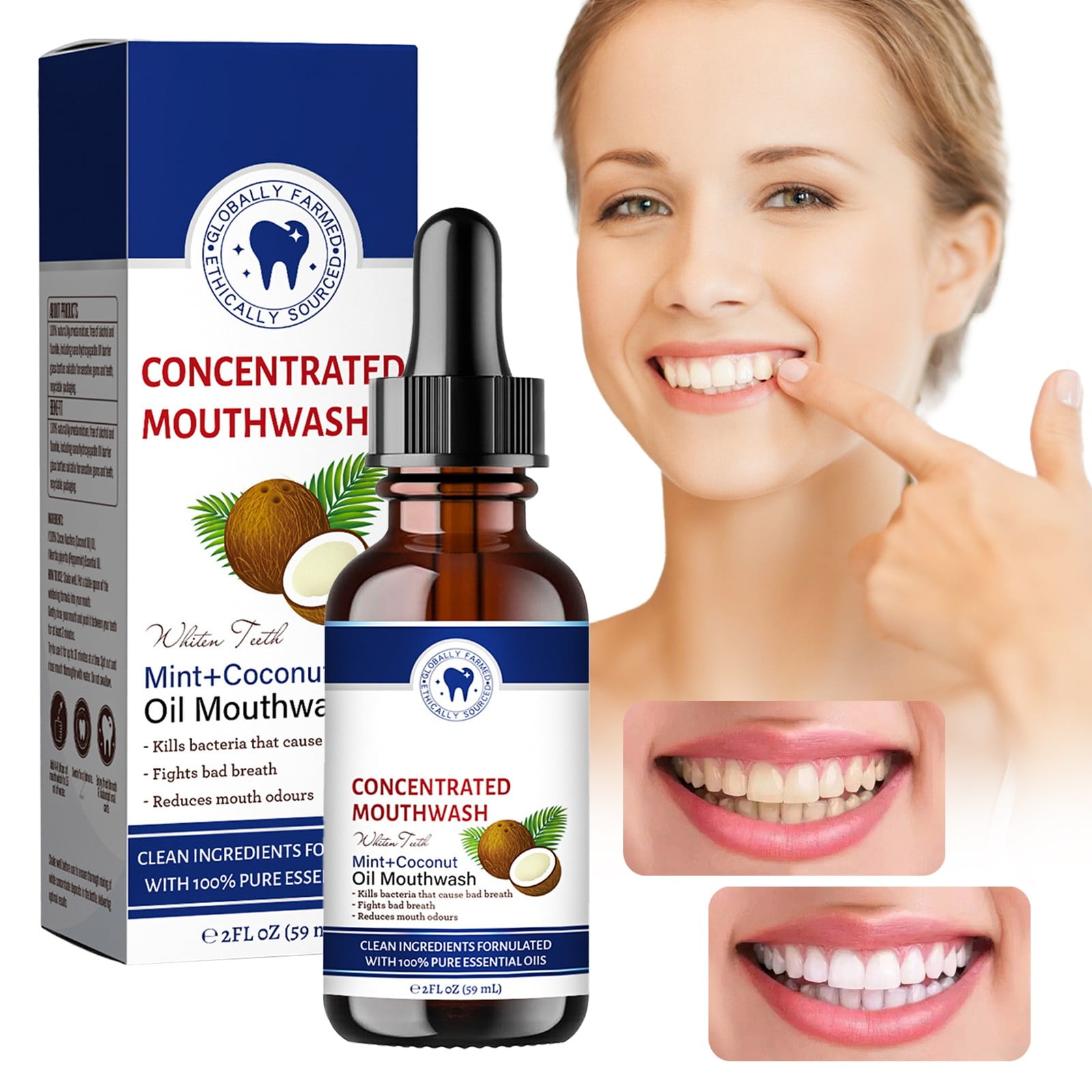 2025 Spring Sales! Toothcare, Coconut Fresh Oil Pulling Mouthwash ...