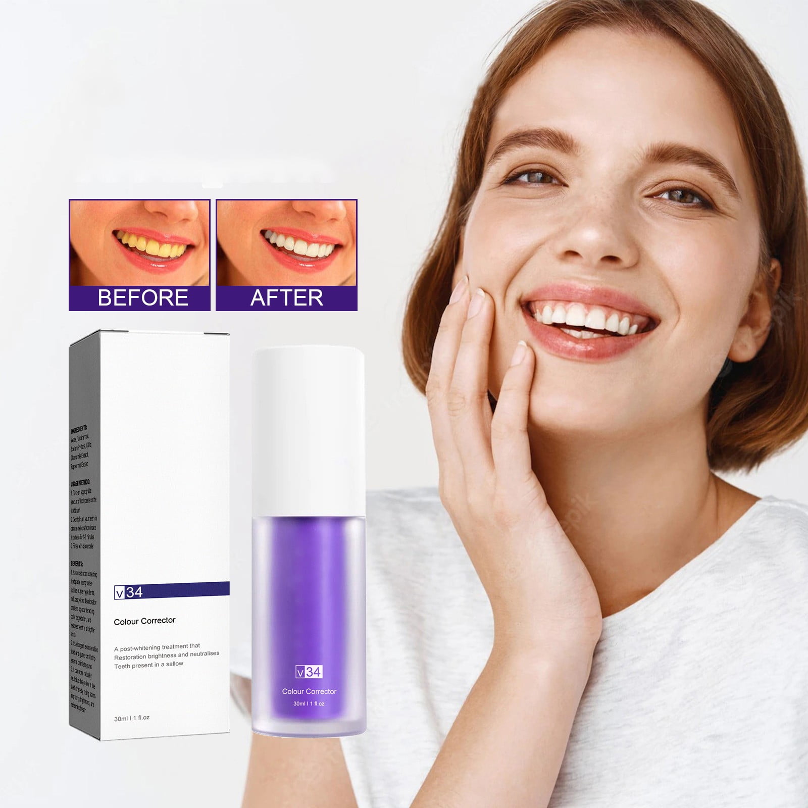 2025 Spring Sales! Toothpaste, Purple Toothpaste Cleans Bad Breath ...